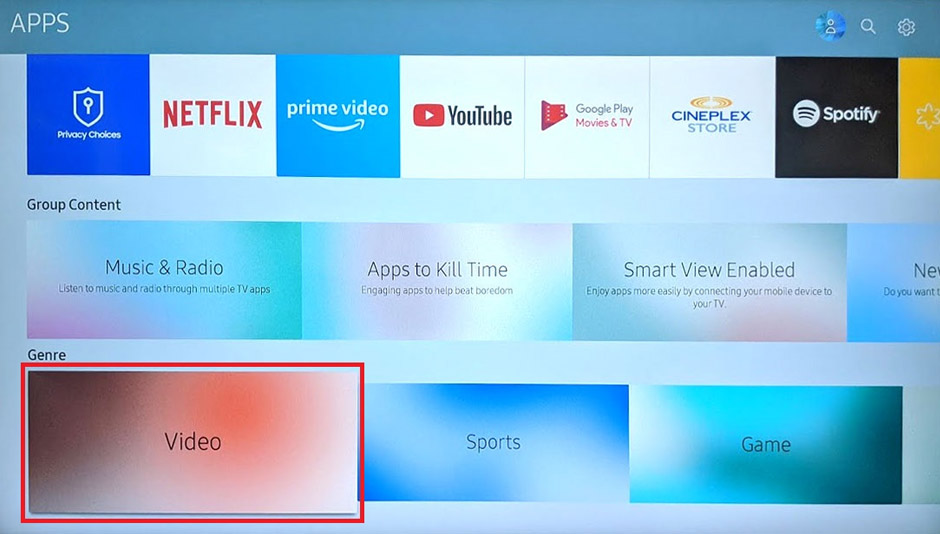 4 . Найдите приложение “eTVnet” и откройте его.