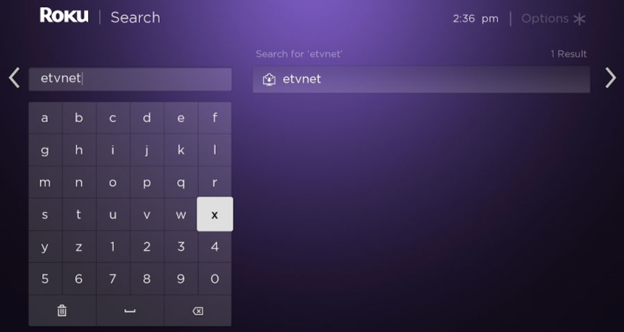 4 . Активируйте результат поиска нажатием на OK