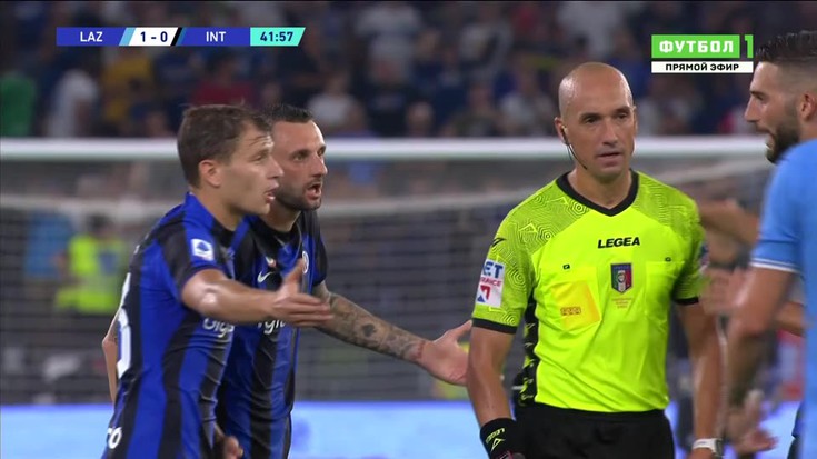 Смотреть "Футбол. Чемпионат Италии 2022/2023. Лацио - Интер. 1 тайм" онлайн от 26/08/2022 - eTVnet