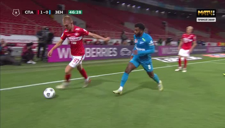 Смотреть "Футбол. Чемпионат России 2022/2023. Спартак - Зенит. 2 тайм" онлайн от 04/09/2022 - eTVnet