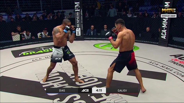 Смотреть "Смешанные единоборства 2023. ACA 167 в Уфе, Россия. Муслим ...