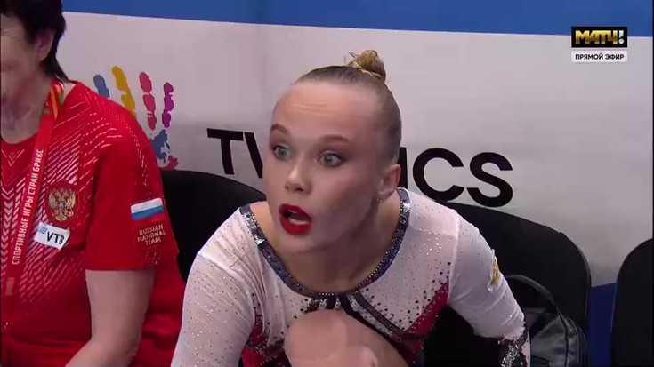 Смотреть "Спортивные игры стран БРИКС 2024. Спортивная гимнастика. Мужчины, Женщины. Многоборье ...