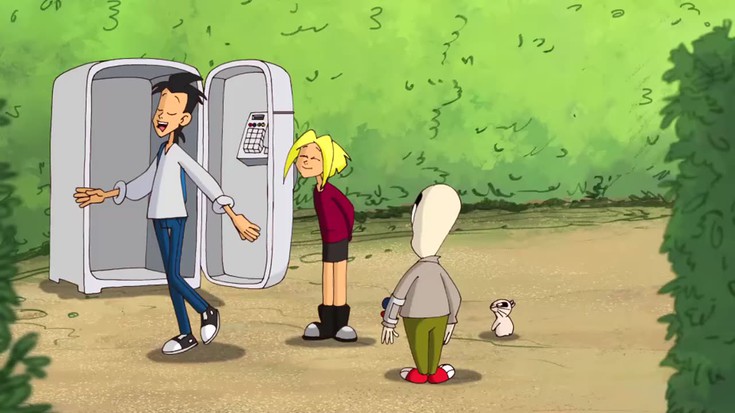 Смотреть "Новаторы 2. 13 серия. Тарелка над Версалем" онлайн. Мультфильм - eTVnet